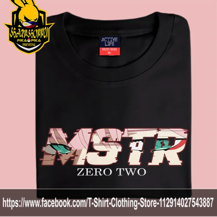 MSTR ZERO TWO V2 ANIME PRINT & DESIGN UNISEX TEE T-SHIRT | Lazada PH