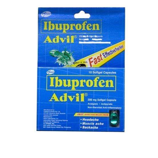 ADVIL Ibuprofen 200mg 10 Soft Gel Capsules | Lazada PH
