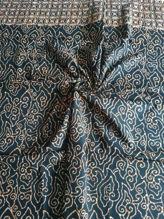 kain batik sogan mega mendung cap remekan | Lazada Indonesia