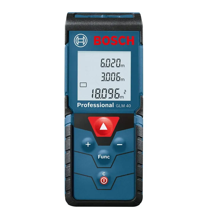 Bosch Laser Measure 40m/262ft GLM 40 Professional Measuring Range: 0.15 ...