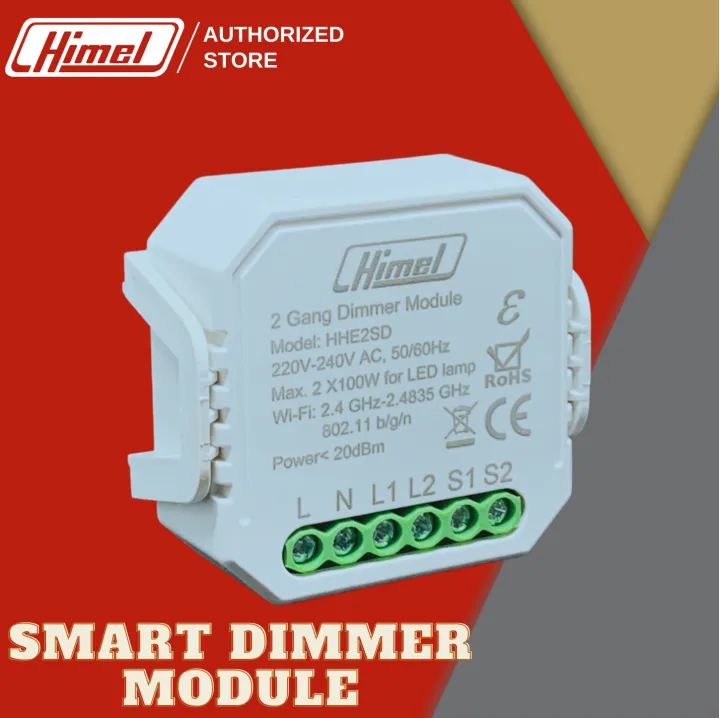 Himel 2 Gang Smart Dimmer Module Wifi Operated | Lazada PH