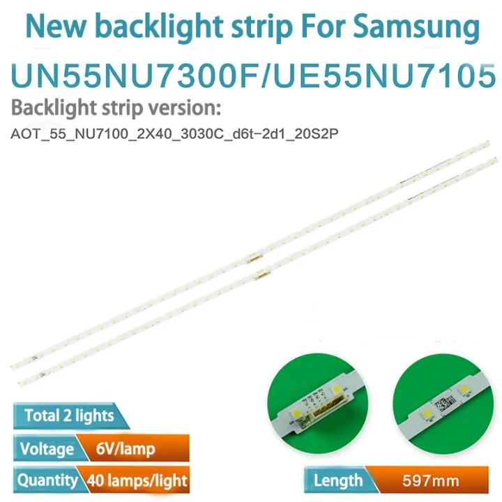 ShenZhen Factory แถบแสงไฟLed BN96-45913A AOT 55 NU7300 NU7100 LM41 ...