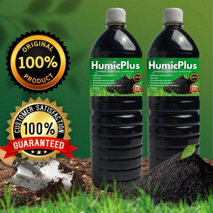 Humic Plus Liquid Soil Conditioner 1000mL Organic Plants Growth ...