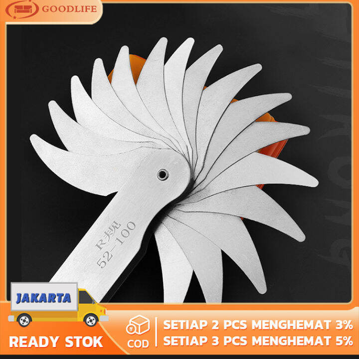 Radius Gauge/Alat Ukur Radius/Alat Pengukur Radius/Alat Ukur Celah/R ...