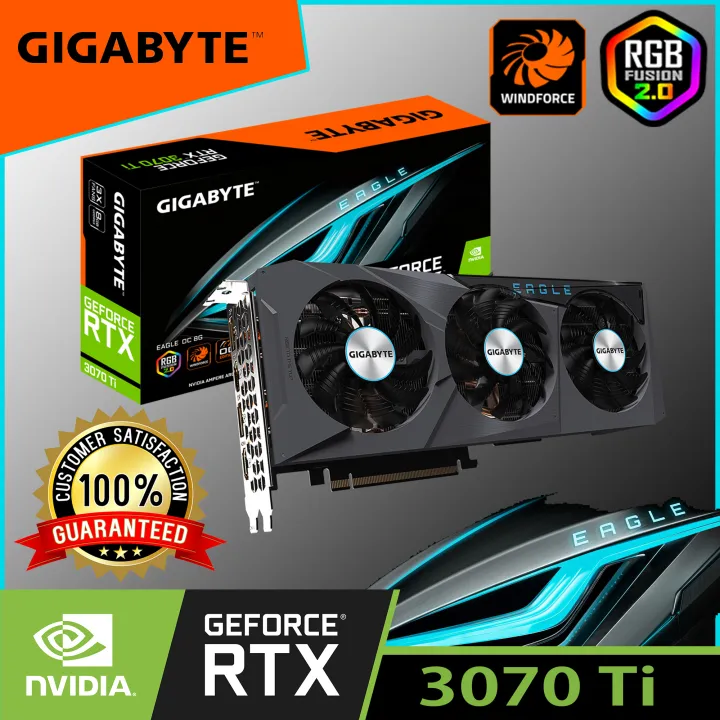 Gigabyte GeForce RTX 3070 Ti EAGLE 8G GDDR6X 1770MHz Core Clock 256 bit ...