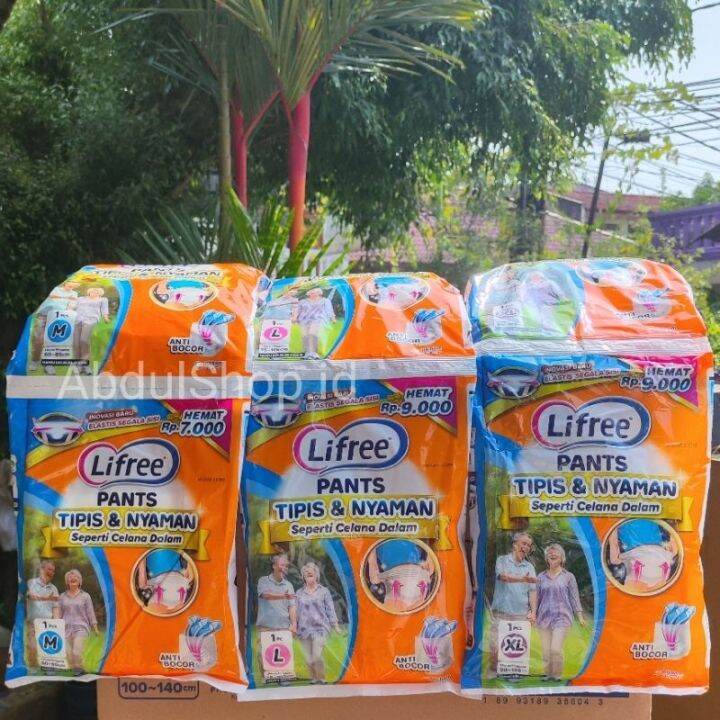 [SAMEDAY] LIFREE PANTS POPOK CELANA DEWASA / POPOK DEWASA [Size : M/L/XL Per Dus isi 48 pcs ...