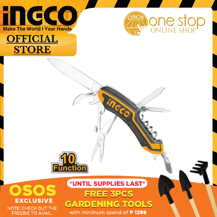 Ingco Original Multi-Function Knife 10 Function HMFK8108 •OSOS• | Lazada PH
