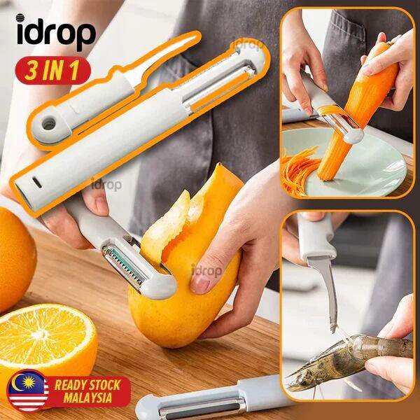 [Osaka] [ 3 IN 1 ] Multifunction Vegetable Slicer Scraper & Shrimp ...