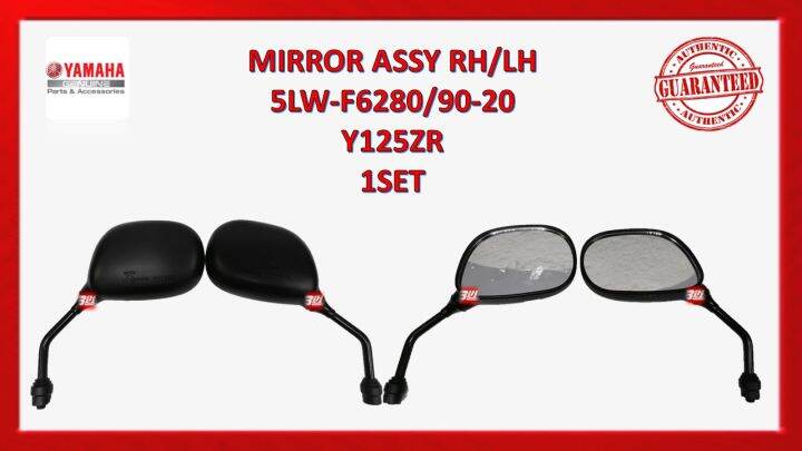 {JAMIN ORIGINAL} Side Mirror Ori Motor Y125zr 125z 125zr Jenis Bulat ...
