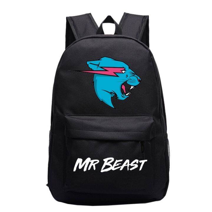 Mr Beast Lightning Cat กระเป๋าเป้สะพายหลัง ใส่แล็ปท็อป ลายการ์ตูน ...