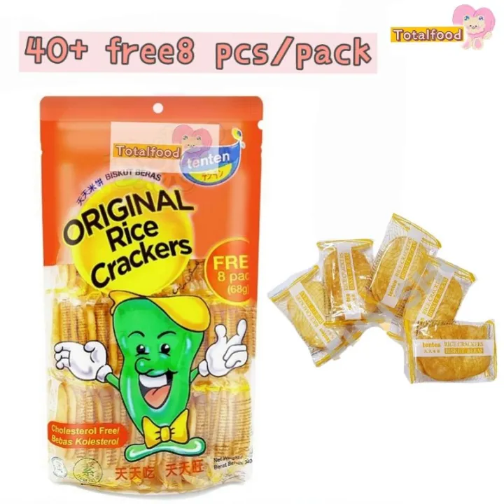 Ten Ten Rice Cracker Biskut Beras 天天米果 Original 米饼 48pcs | Lazada