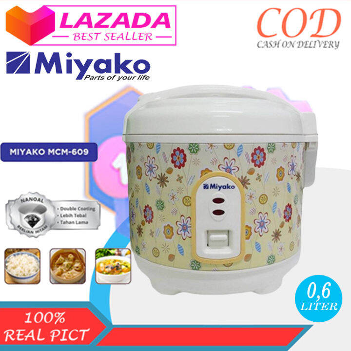 MIYAKO : MCM-609 MAGIC COM / RICE COOKER 3 IN 1 PENANAK NASI MIYAKO 06 ...