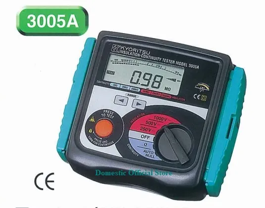 Kyoritsu 3007A Digital Insulation/Continuity Tester With, 44% OFF