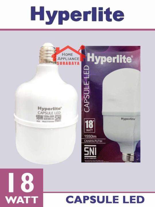 HYPERLITE LED Bohlam SNI Kapsul Capsule 18W - 18 Watt Cahaya Putih ...