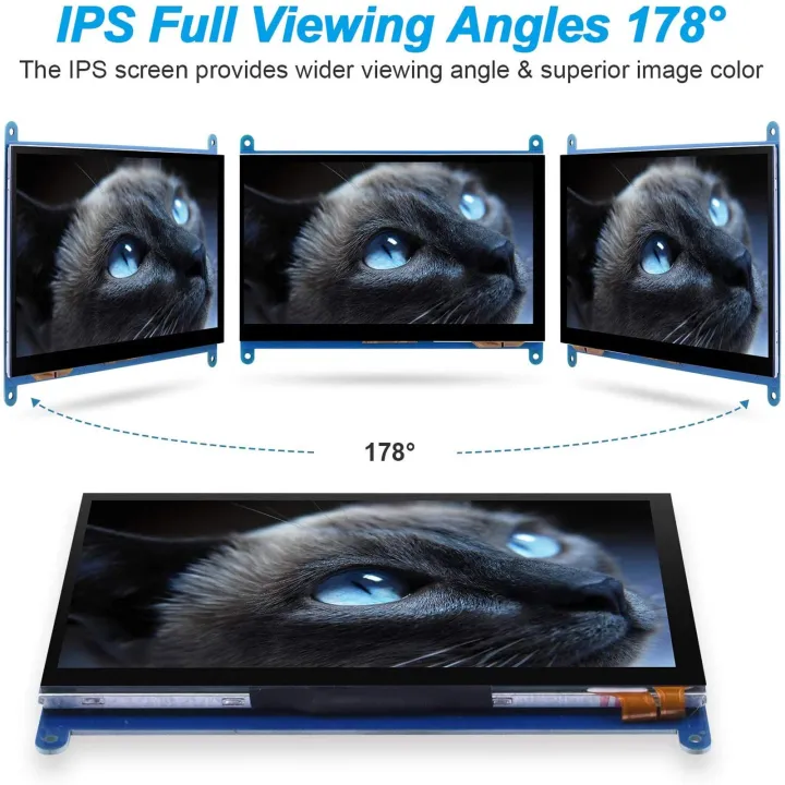 7 Inch IPS Touch Screen Monitor Panel hdmi raspberry display LCD DIY ...