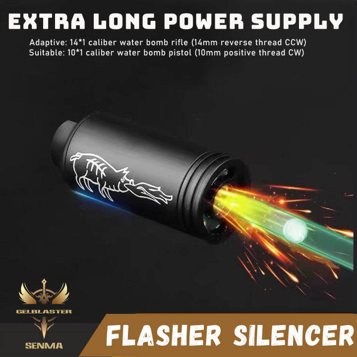 Induction Flash Muzzle Gel Blaster Gun Accessories Rechargeable With ...