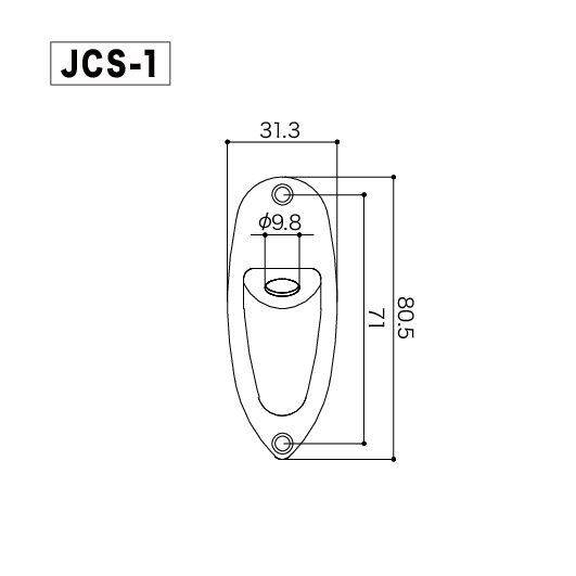 Gotoh JCS-1 Aged Chrome Strat Jack Cover ฝาปิดรูแจ็คกีต้าร์ Made in ...