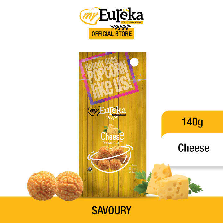 Eureka Cheese Popcorn 140g Pack | Lazada