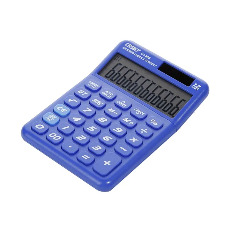 Solar calculator 12-digit calculator 120 Steps check &correct ...