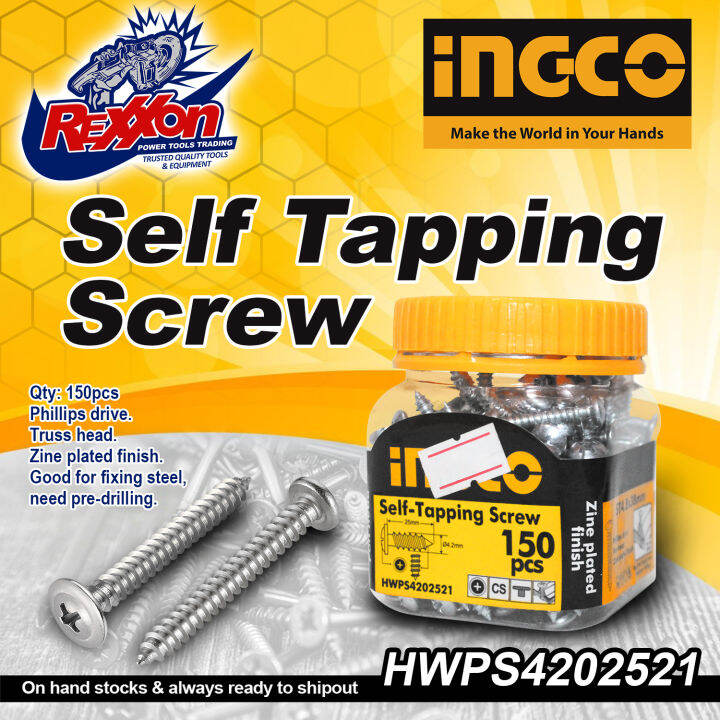 INGCO ST4.2x25mm Self Tapping Screw HWPS4202521 Rexxon Power Tools ...