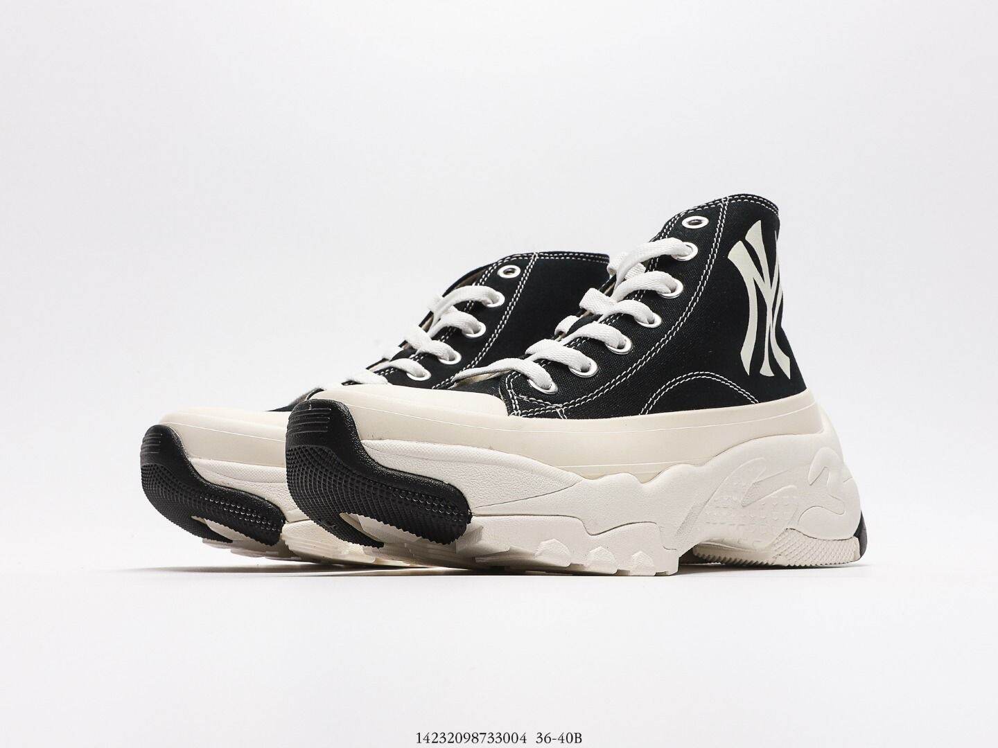 รองเท้าMLB CHUNKY HIGH NEW YORK YANKEES UNISEX SNEAKER BLACK SIZE.36-44 ...