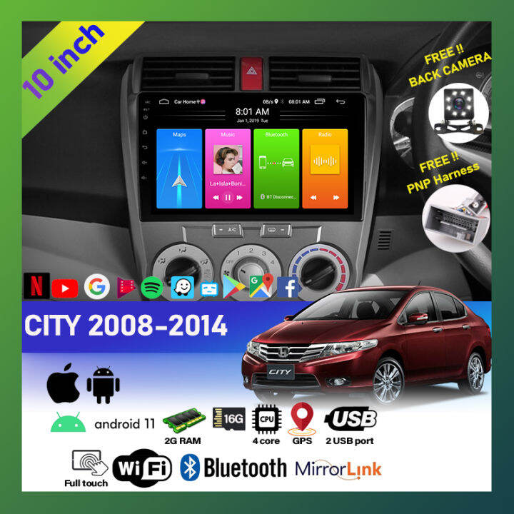 10 inch Headunit for Honda City 2015-2018 Car Stereo Multimedia Video ...