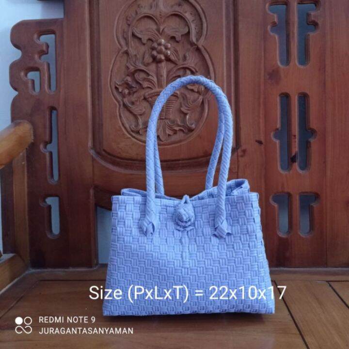 Tote Bag Wanita Terbaru Kekinian model Anyaman Rotan Sintetis Kecil ...