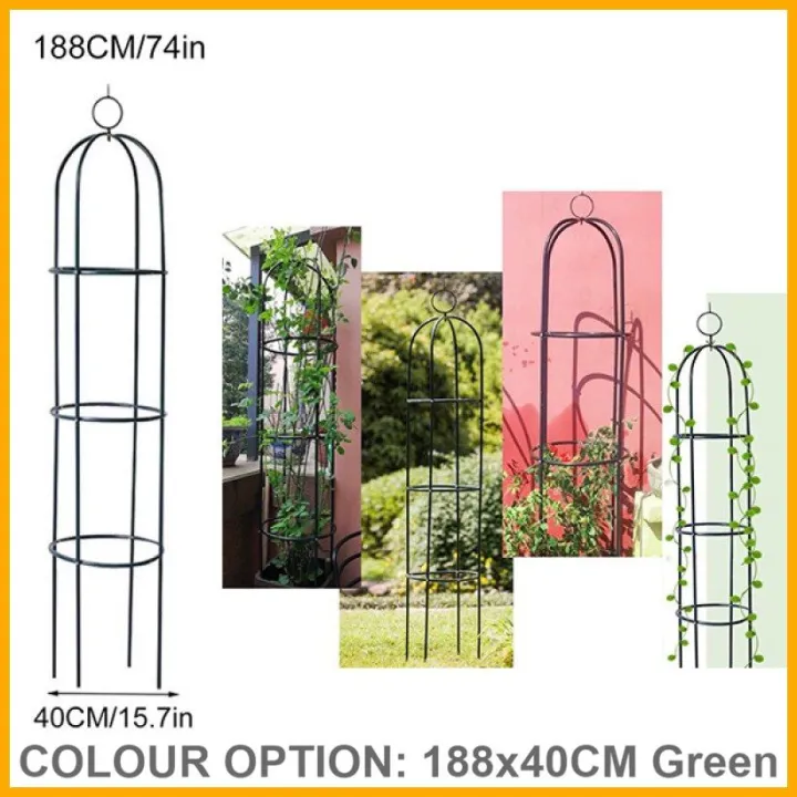 Garden Rack Wrought Iron Outdoor Arch Wall Trellis For Climbing Plants ...