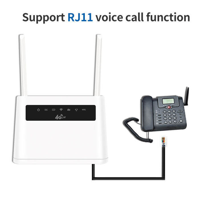 4G CPE Router Support RJ11 Voice RJ45 External Antennas LTE TDD & FDD ...