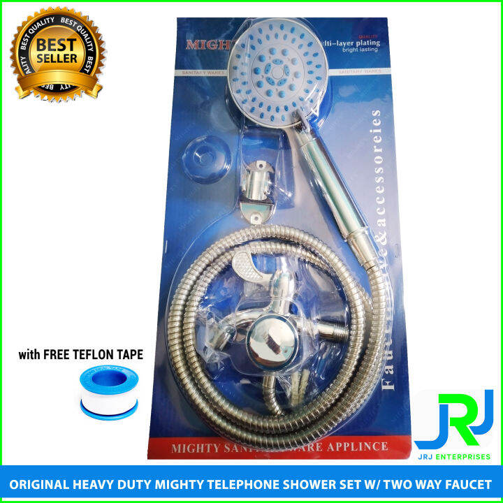 Original Authentic Heavy Duty Mighty Telephone Shower Set W/ Two Way ...