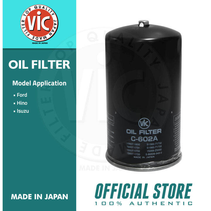 VIC Oil Filter C-602A for Hino HO7D/JO8C, IHC B7039/ P550371/ LF3630 ...