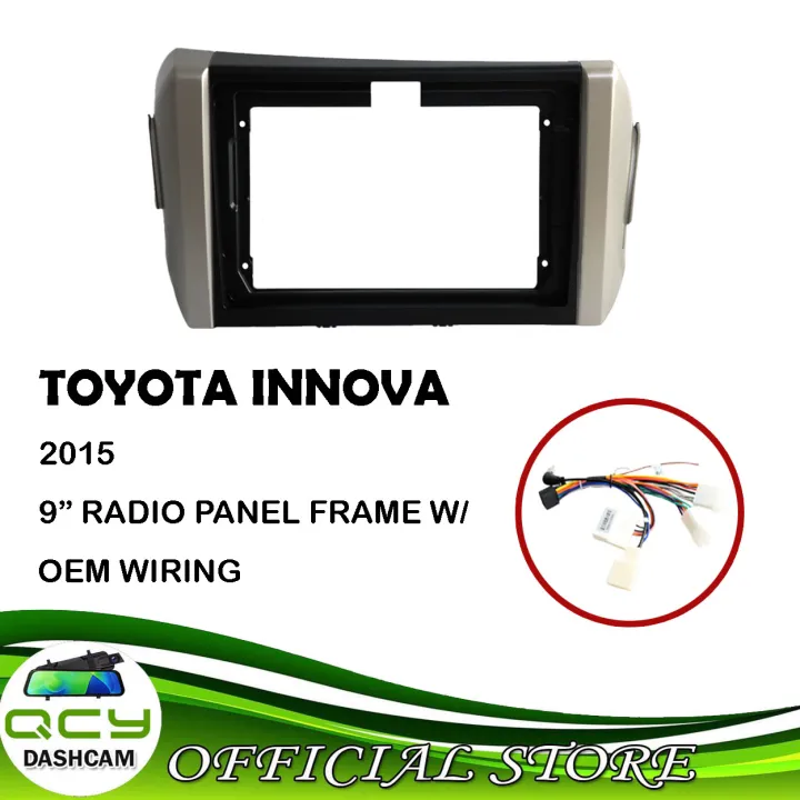 9 Inch Car Fascia for Toyota Innova 2015 Head Unit Fascia Radio Frame ...