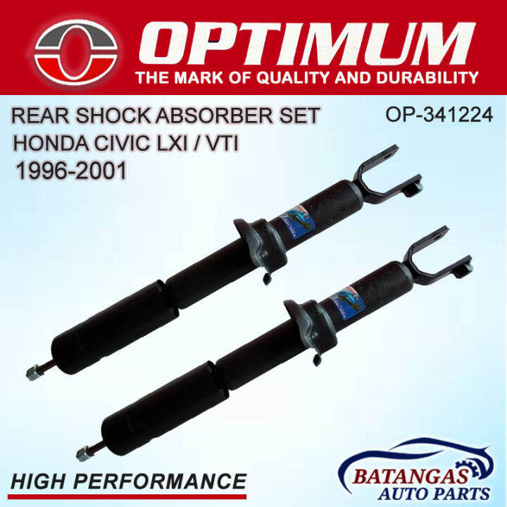 GAS TYPE REAR SHOCK ABSORBER HONDA CIVIC VTI 1996-2001 (SET OF 2) PN ...