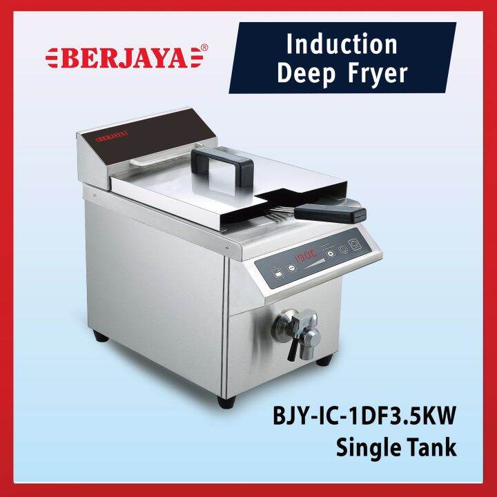 Berjaya Commercial Induction Deep Fryer (3500W) BJY-IC-1DF3.5KW [Single ...