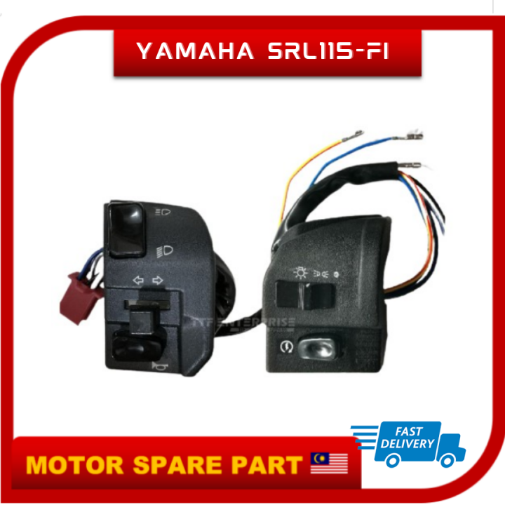 YAMAHA SRL115-FI HANDLE SWITCH ASSY KIRI KANAN LH RH DIM SWITCH STARTER ...