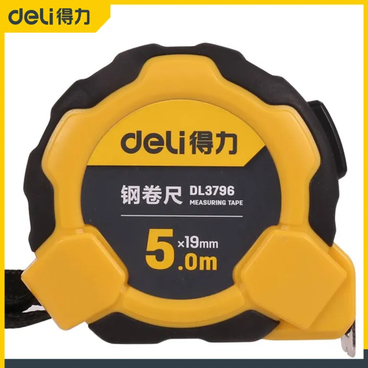 Deli Tape Measure / Meteran 5M Bahan Karet ABS Akurat Auto Lock DL3796/Alat Perkakas | Lazada ...