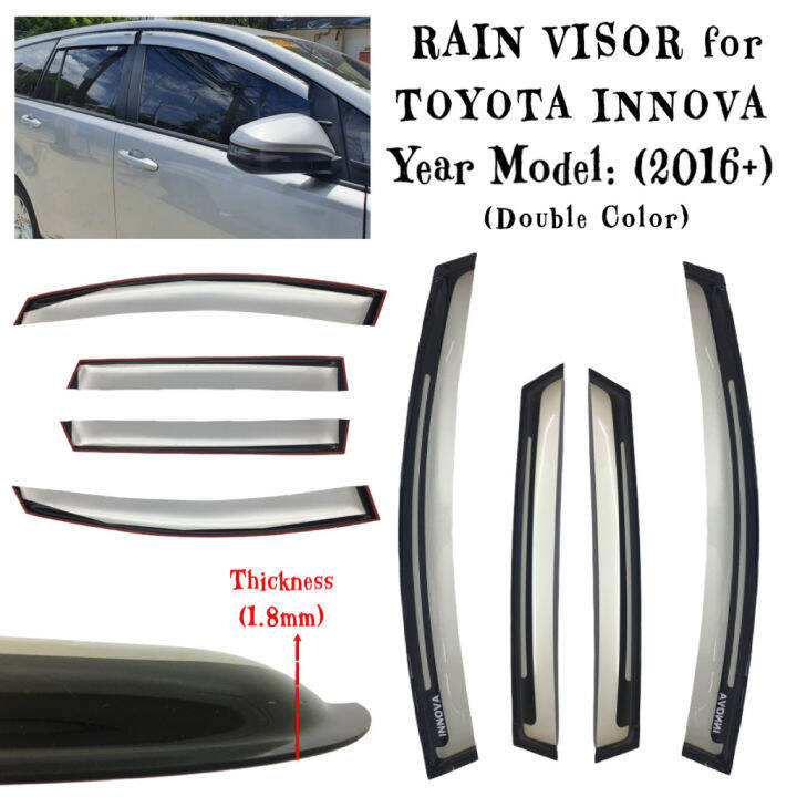 CPA TOYOTA INNOVA 2016 2017 2018 2019 2020 2021 2022 2023+ RAIN VISOR ...