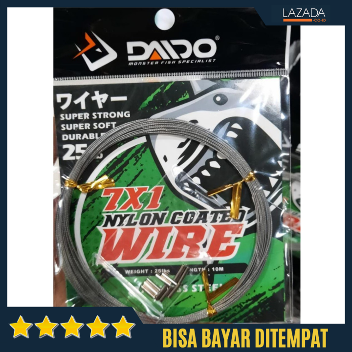 KAWAT NEKLIN DAIDO WIRE 7X1 Panjang 10 Meter Stainless Steel Original ...