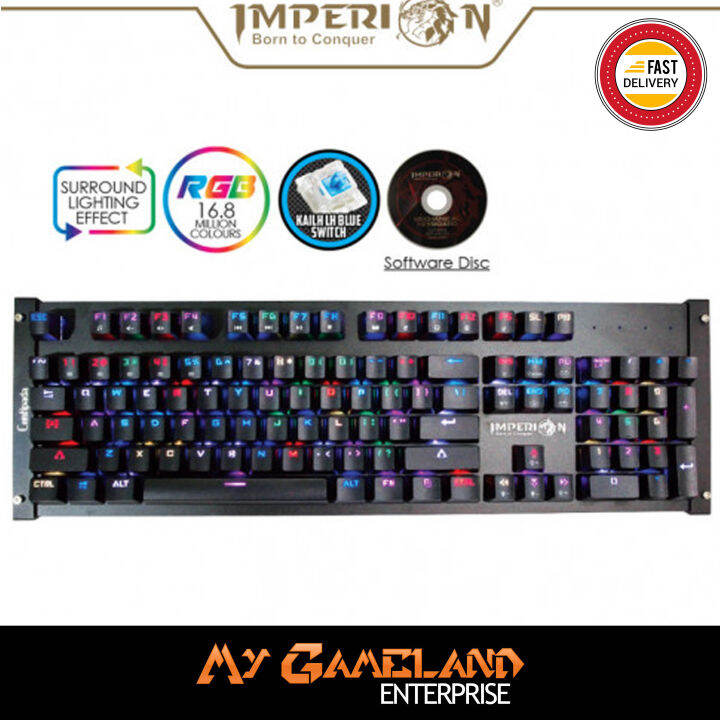Imperion CENTIPADA 104 Keys Mechanical Gaming Keyboard [KG-C10R](Kailh ...