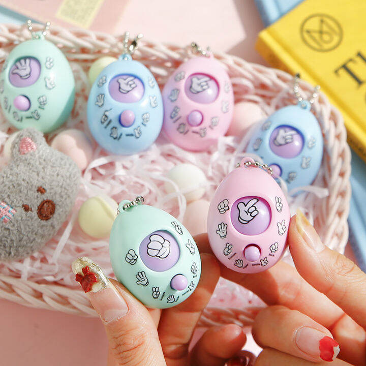 Mini Fun Fair Finger Guessing Game Rock Paper Scissors Tricky Egg Toy ...