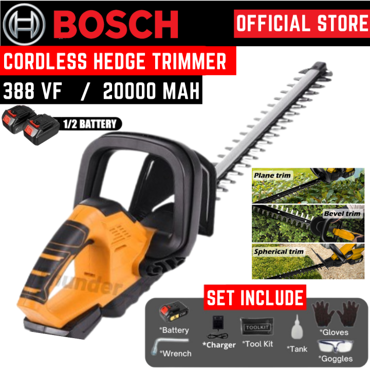 BOSCH Cordless Portable Hedge Trimmer 20V in with Strong Power ...
