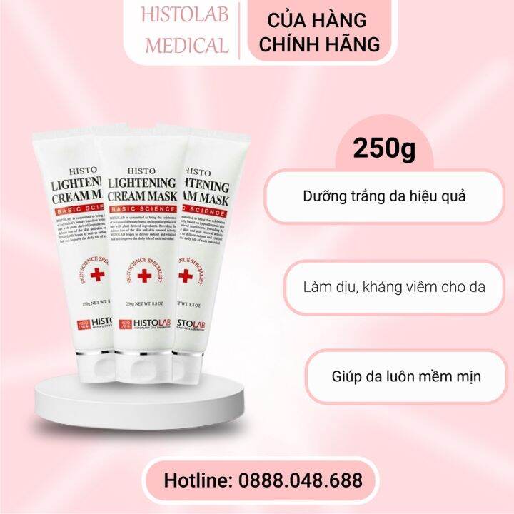 [Histolab] Mặt nạ kem dưỡng trắng HISTO LIGHTENING CREAM MASK 250g, Mặt ...
