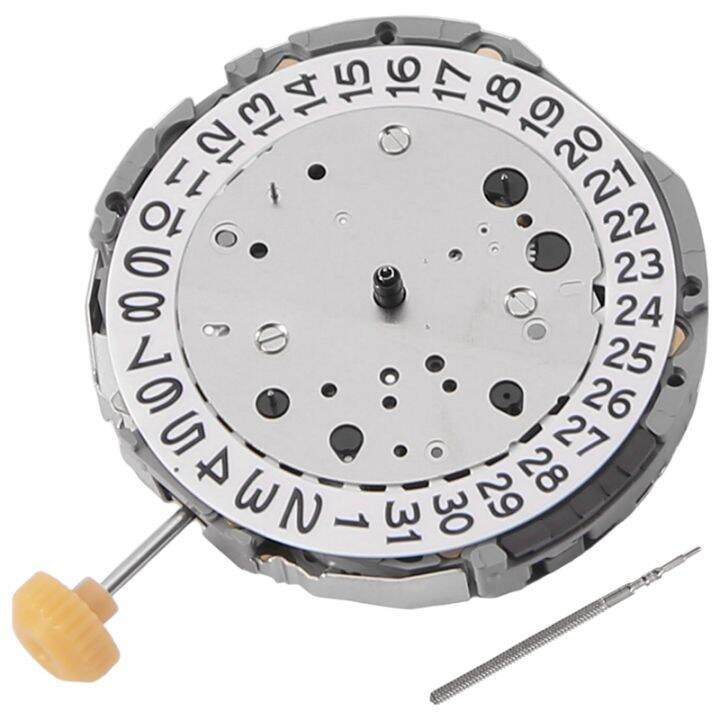 Quartz Watch Movement 6 Hands Date At 3 for MIYOTA JS26 Movement Single ...