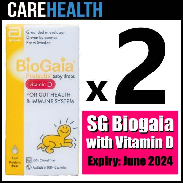 [Pack of 2 ] Biogaia Protectis Singapore Baby Probiotic Drops with ...