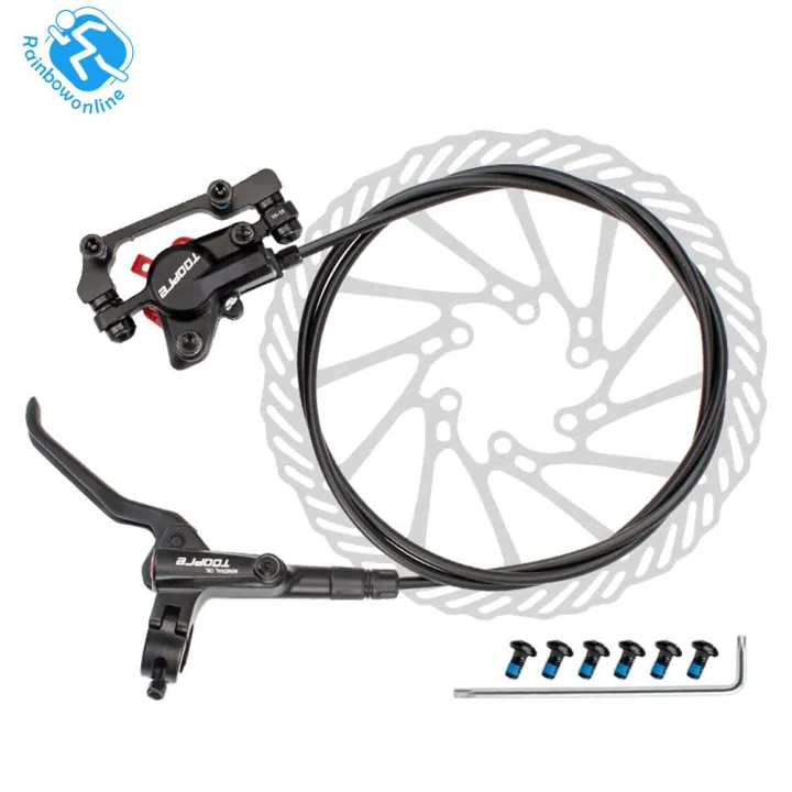 TOOPRE Hydraulic Brake Kit Mountain MTB Bicycle Front Rear Disc Brakes ...