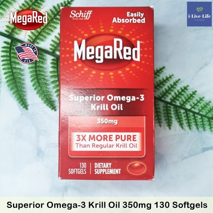 Schiff - MegaRed Superior Omega-3 Krill Oil 350 mg โอเมก้า 3 น้ำมันคร ...