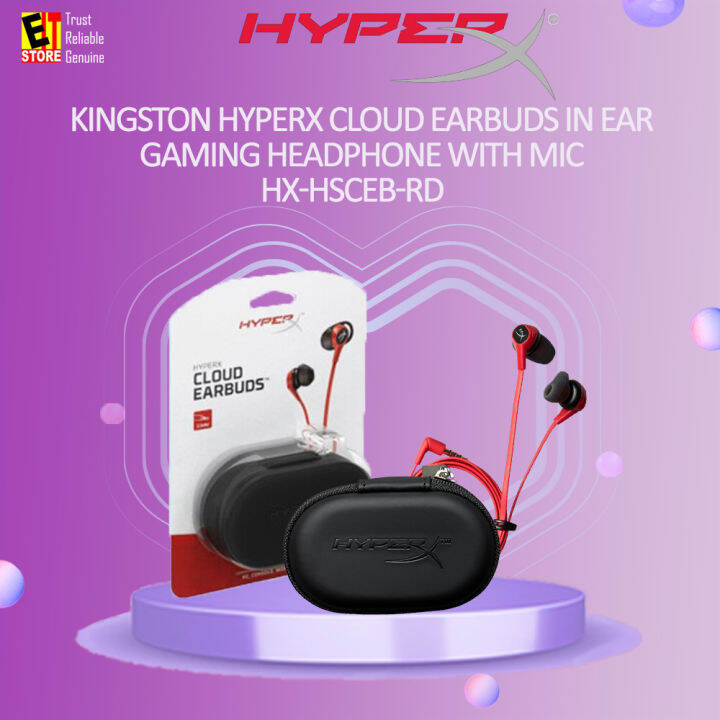 Kingston Hyperx Cloud Earbuds In Ear Gaming Headphone With Mic Hx