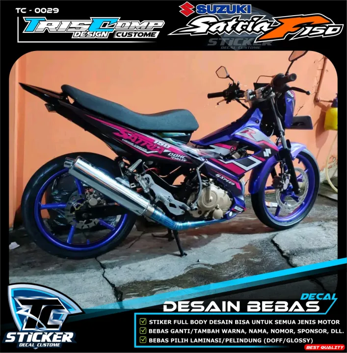 Stiker Decal Full Body SATRIA OLD / SATRIA BARONG / FU 150 Terbaru / FACELIFT - Decal Sticker ...