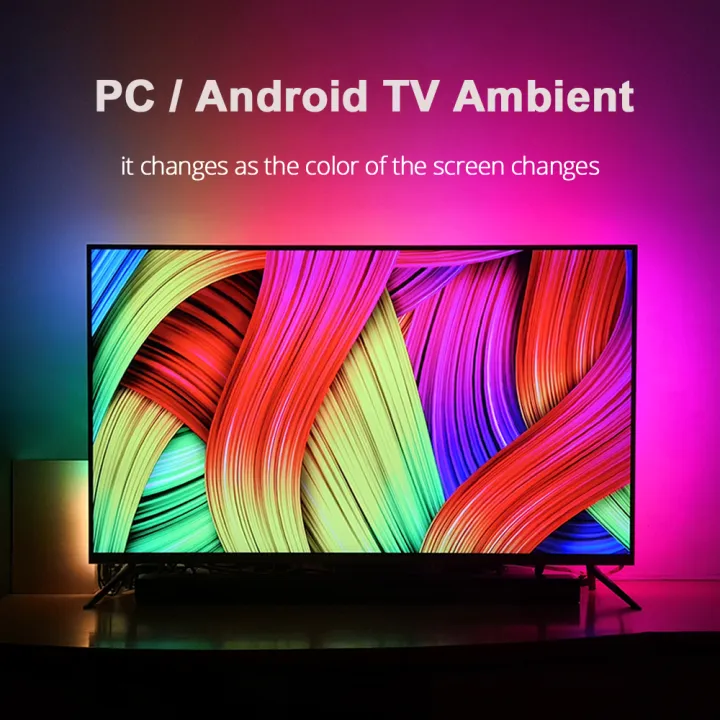 2021DIY Ambient TV PC Dream Screen USB LED Strip HDTV Computer Monitor ...