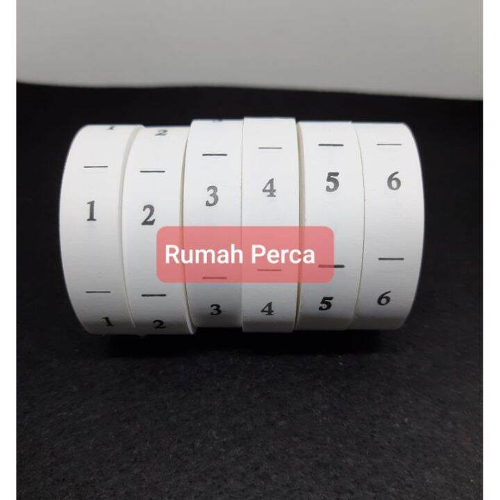 LABEL SIZE ANGKA PER ROLL LABEL BAJU SABLON | Lazada Indonesia